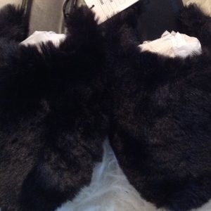 Shoes | Faux Fur Fuzzy Mules | Poshmark